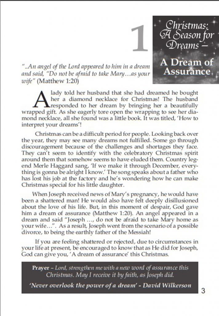 Devotional : Christmas A Season For Dreams » The Preaching Platform